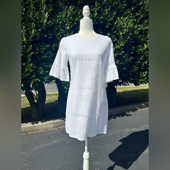 Jade | Dresses | Jade White Eyelet Dress | Poshmark